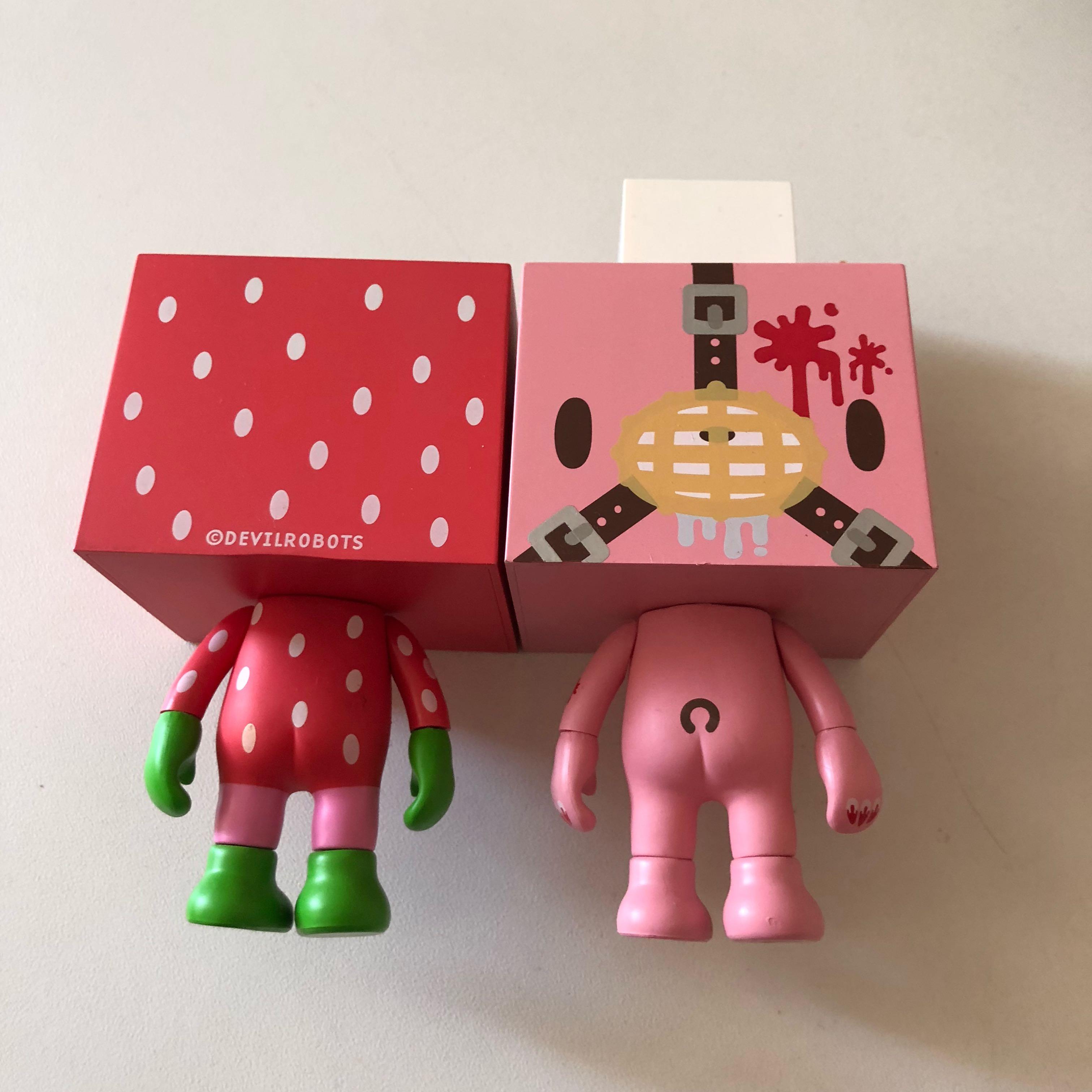 Tofu head devilrobots figurines, Hobbies & Toys, Toys & Games on Carousell