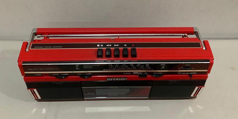 Vintage 1986 SHARP Cassette radio Boombox, Electronics, Audio on Carousell