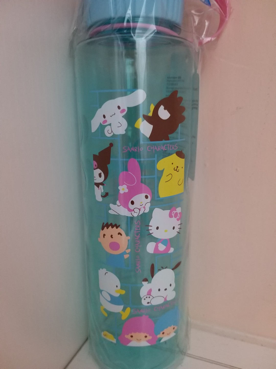 全新 sanrio 2018 多人物 900ml 大水樽 膠水樽 cinnamoroll 玉桂狗 cn XO mm melody pn pom purin 布甸狗 kuromi ku ta ...
