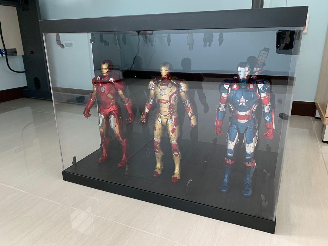 Acrylic Display Case Light Box for THREE 12" 1/6 Scale, Hobbies & Toys ...