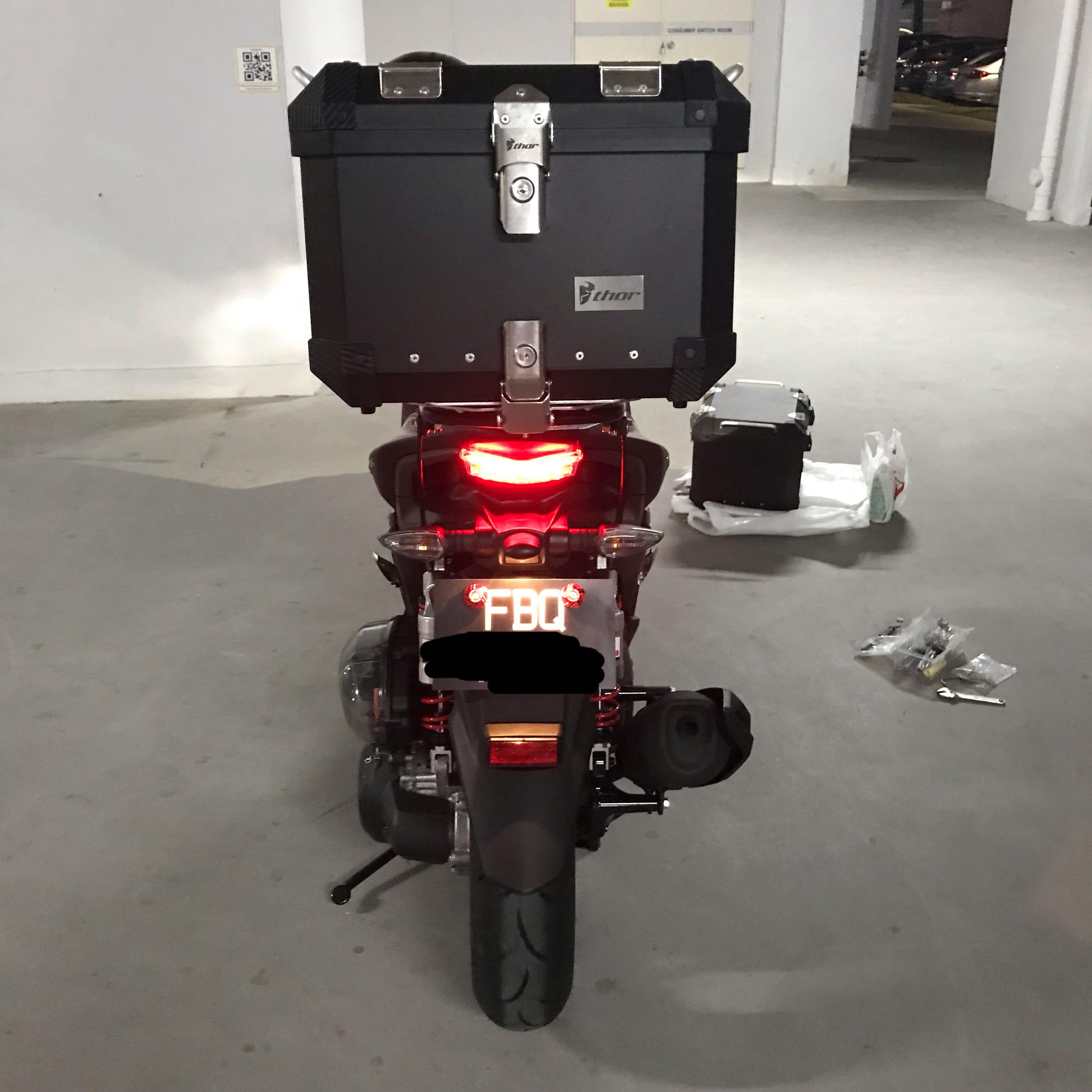 AEROX 155 NMAX XMAX 300 ADV 150 X-ADV HONDA YAMAHA TOP BOX ALUMINUM 40L ...