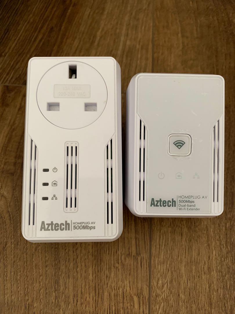 Aztech Homeplug AV 500Mbps, Computers & Tech, Parts & Accessories ...