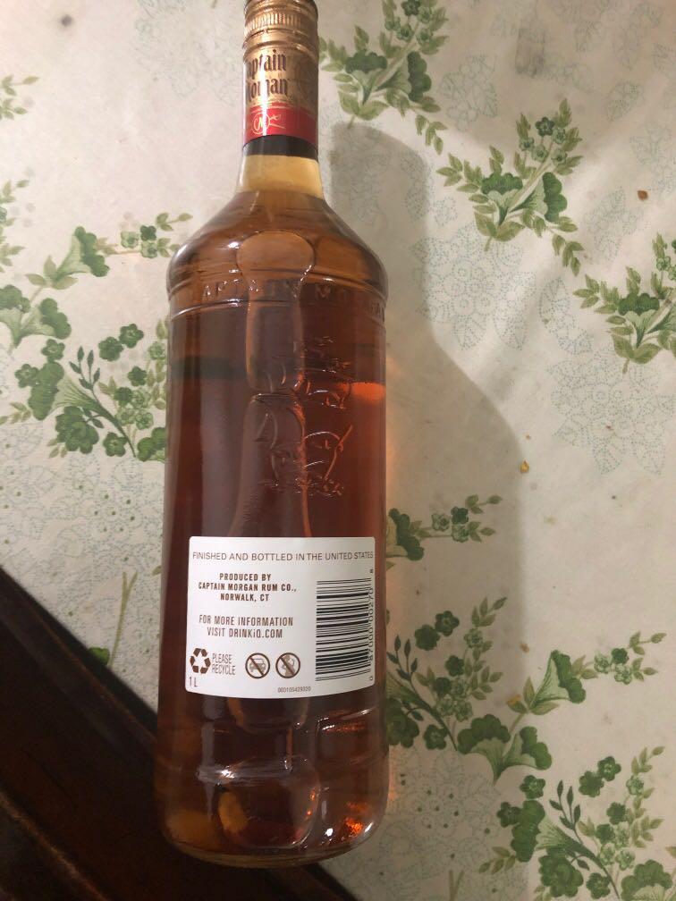 Captain Morgan 1L, Food & Drinks, Alcoholic Beverages on Carousell