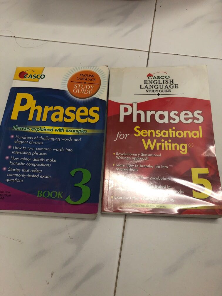 Casco Phrases study guide/sensational writing $8-$10, Hobbies & Toys ...