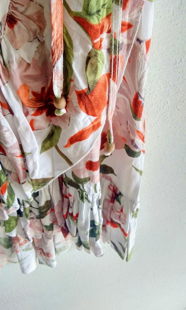 Coco Cabaña Ruffled Skirt, Women's Fashion, Bottoms, Skirts on Carousell