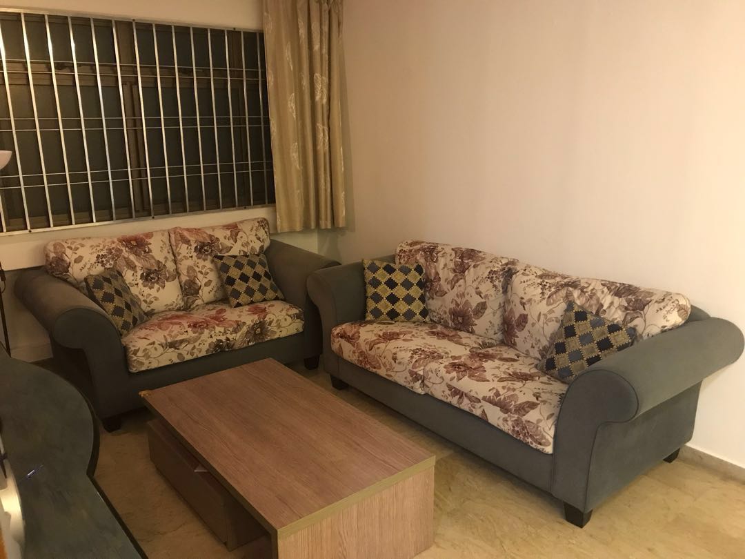 Courts Sofa set 3+ 2 seater Fabric removable covers, Furniture & Home ...