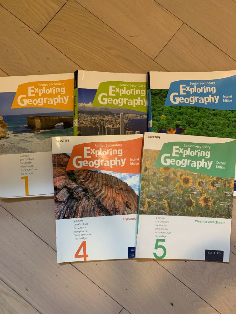 dse geog書 geography textbooks ,map reading, atlas, 興趣及遊戲, 書本 & 文具, 教科書 ...