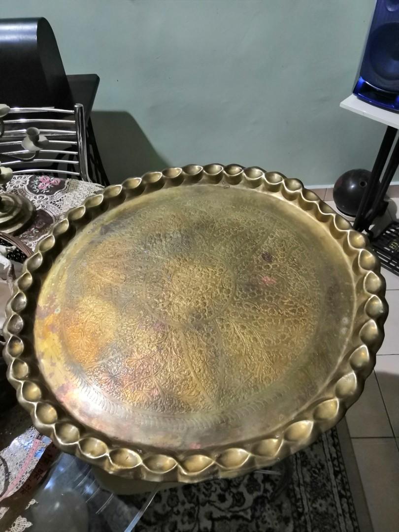 Dulang Bulat antik, Furniture & Home Living, Home Decor, Vases ...