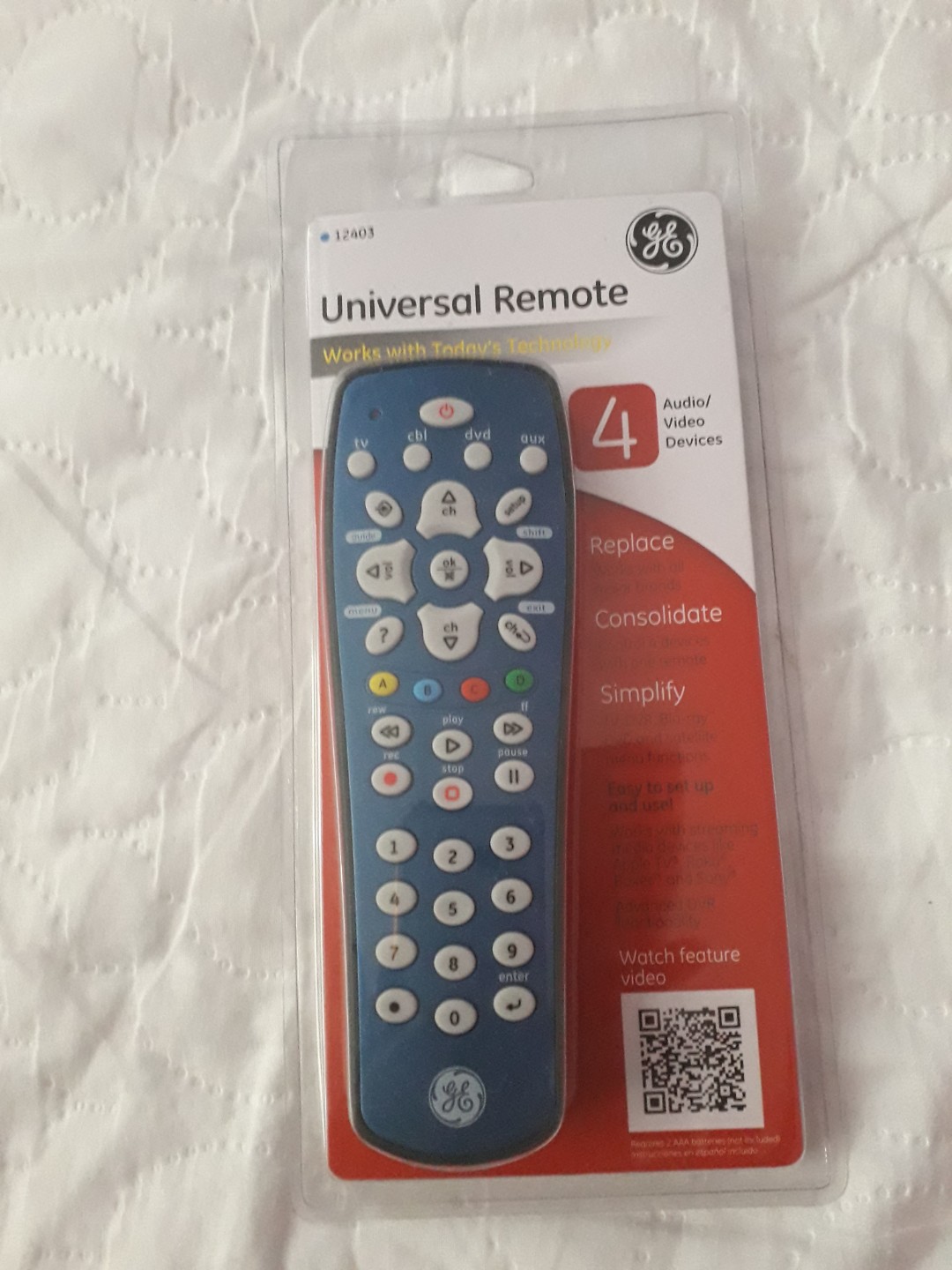 GE Universal Remote, TV & Home Appliances, TV & Entertainment, TV Parts ...