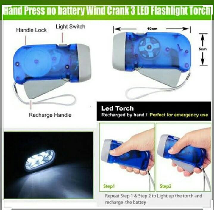 Hand Press Flashlight Emergency, Everything Else, Others on Carousell