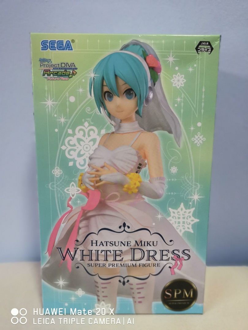 Hatsune Miku White Dress Super Premium Figure Hobbies And Toys Toys