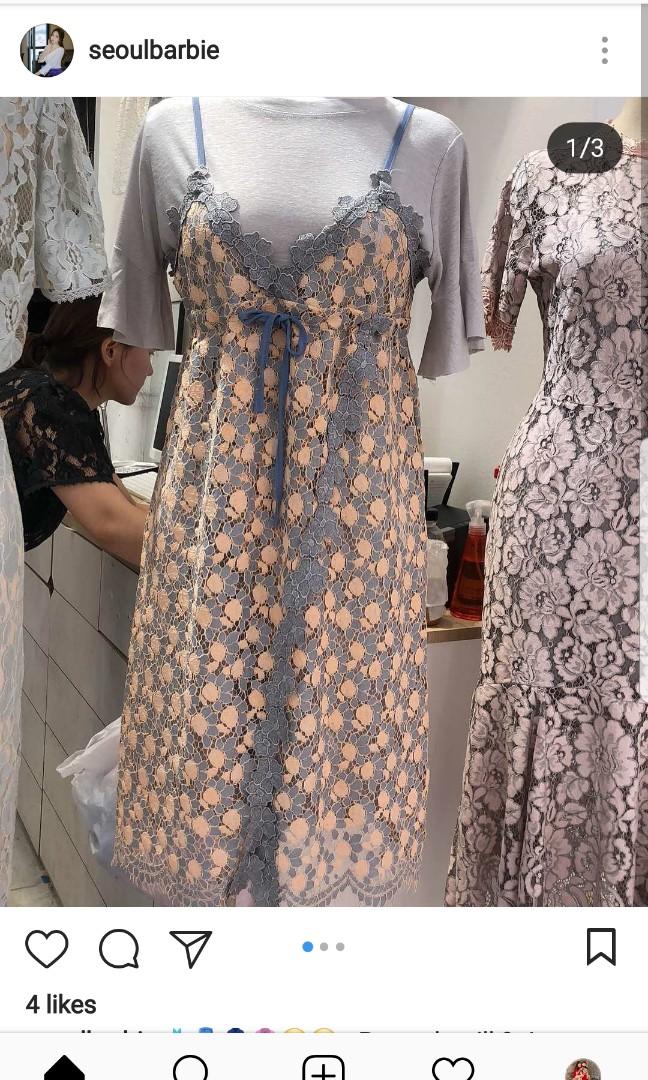 Korean 2 piece dress set, Women's Fashion, Dresses & Sets, Dresses on ...