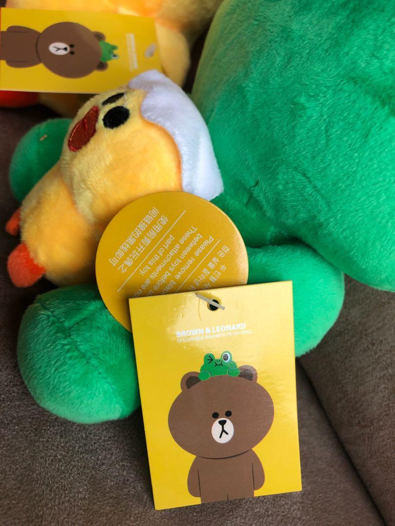 Line Friends: Sally & Leonard Plush (Pair), Hobbies & Toys, Toys ...