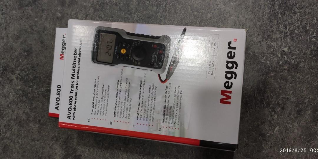 MEGGER AVO830 Handheld Digital Multimeter, True RMS, 10A, 600V, Health ...