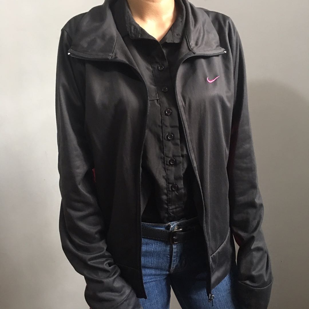 Nike Black&Pink Jacket, Women's Fashion, Coats, Jackets and Outerwear ...