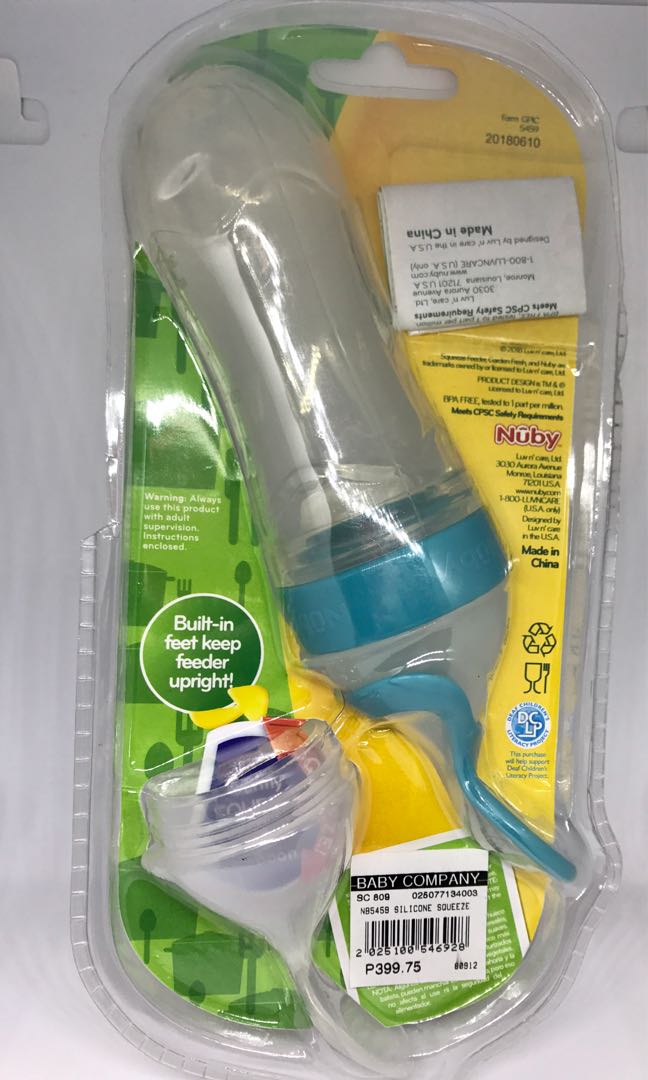 Nuby Squeeze Feeder for 1st solids 4 months+, Babies & Kids, Nursing & Feeding, Weaning ...