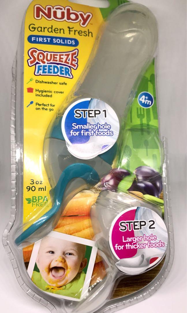 Nuby Squeeze Feeder for 1st solids 4 months+, Babies & Kids, Nursing & Feeding, Weaning ...