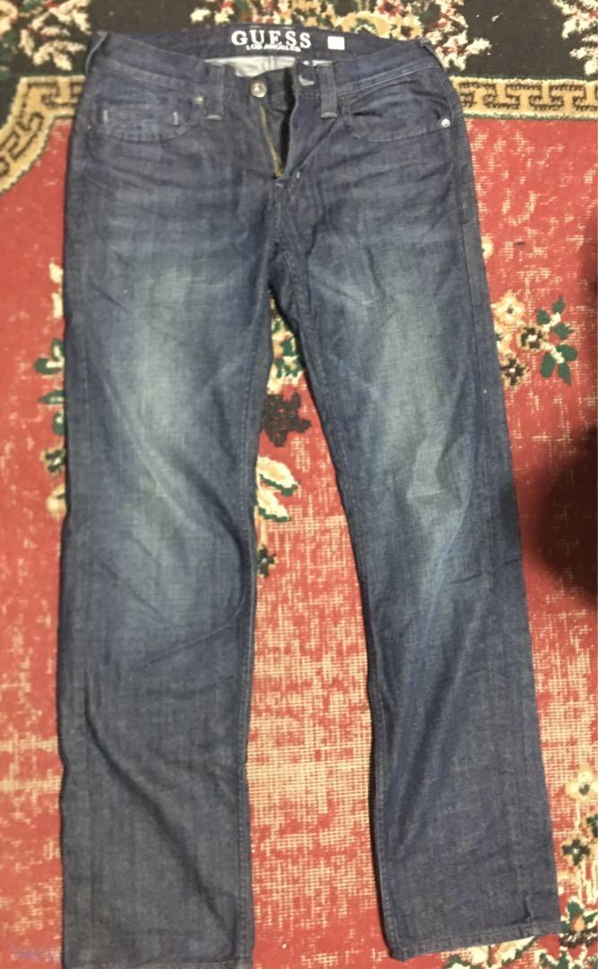 Original Guess Pants, Men's Fashion, Bottoms, Joggers on Carousell