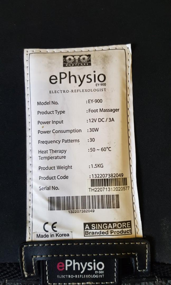 Oto ePhysio Electro-Reflexologist EY-900, Beauty & Personal Care, Foot Care on Carousell