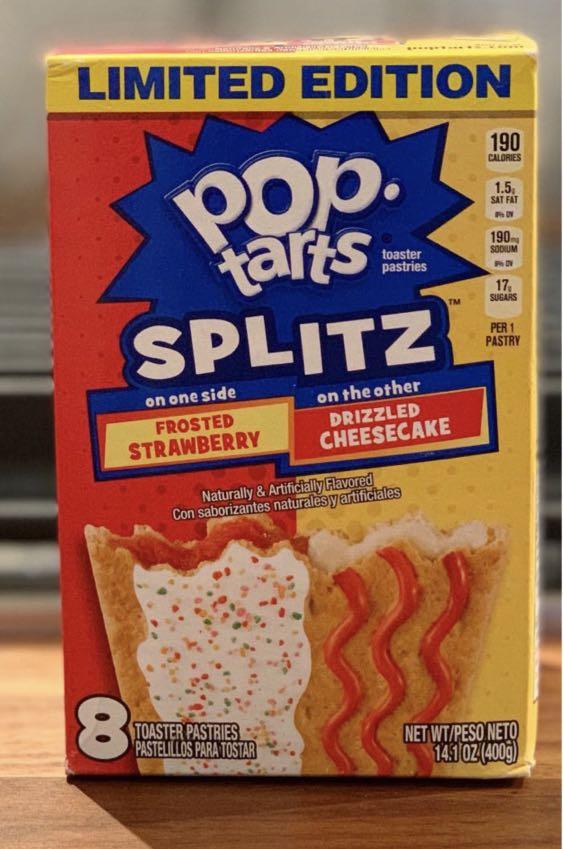 Pop Tarts Splitz Frosted Strawberry & Drizzled Cheesecake toaster ...