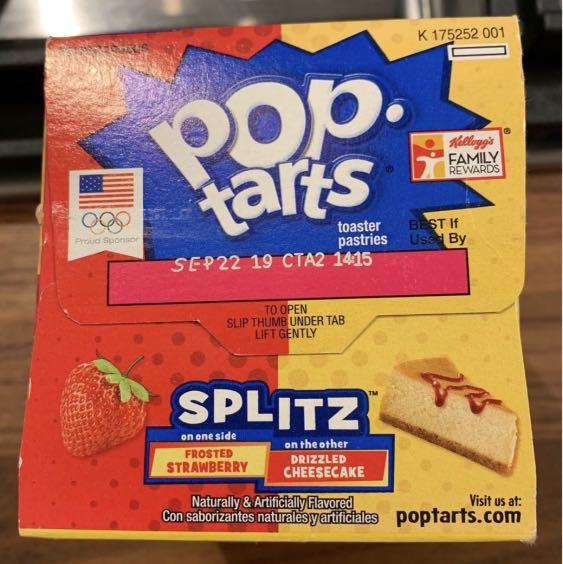 Pop Tarts Splitz Frosted Strawberry & Drizzled Cheesecake toaster ...