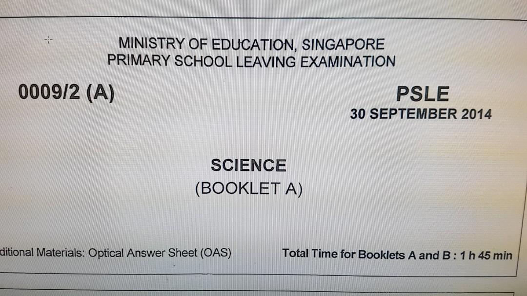 PSLE Science past year papers 2012-2017, Everything Else on Carousell