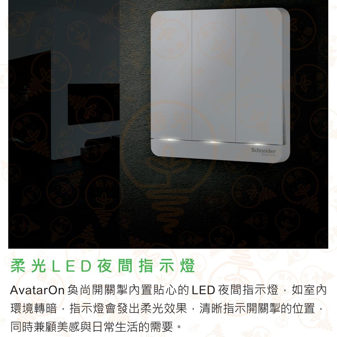 Schneider 施耐德 AvatarOn 奐尚 沉醉金 4A二位復位掣 E8332PRL1_WG_C5 香港行貨 保用18個月, 傢俬 ...
