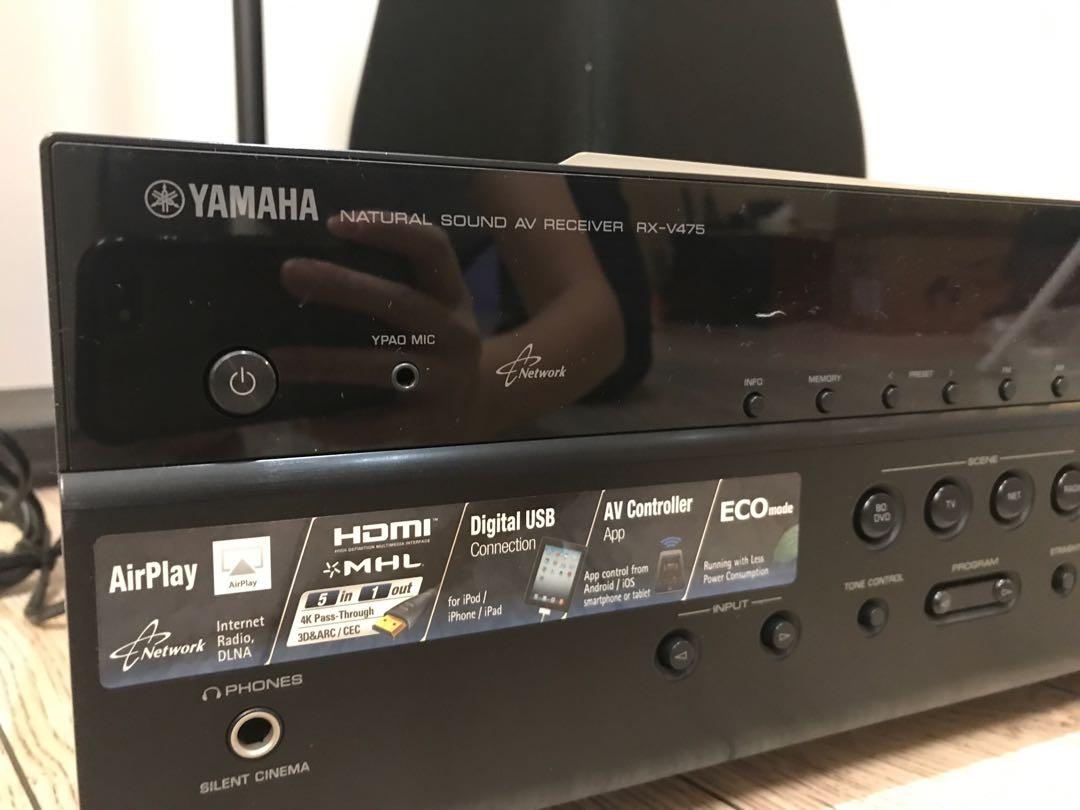 Yamaha AV Receiver RX-V475 + Monitor Audio 5.1 speakers set Home ...