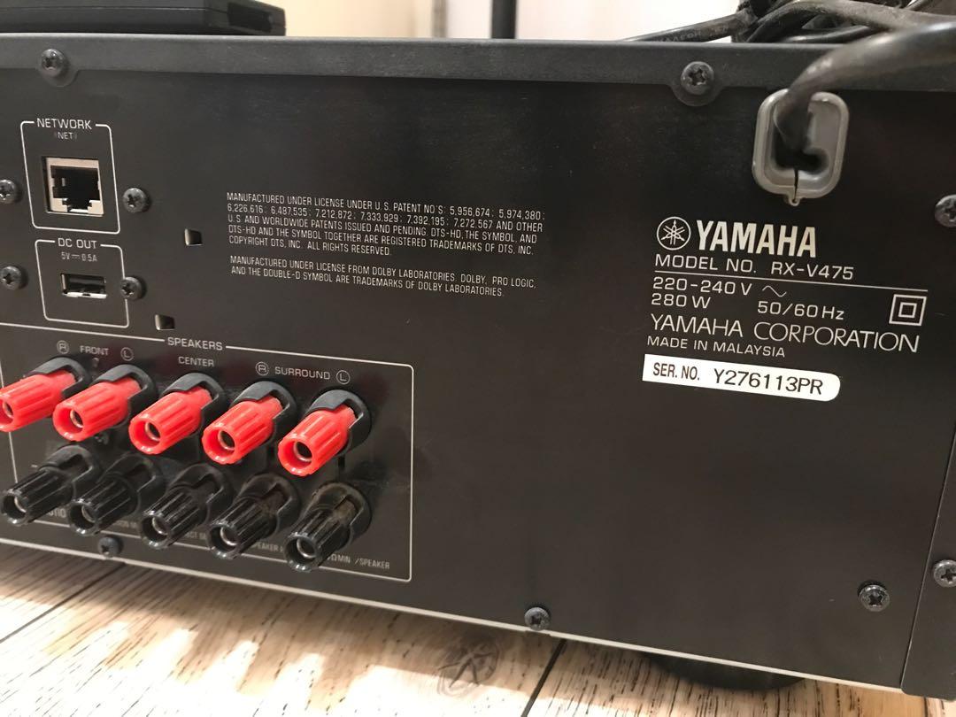 Yamaha AV Receiver RX-V475 + Monitor Audio 5.1 speakers set Home ...