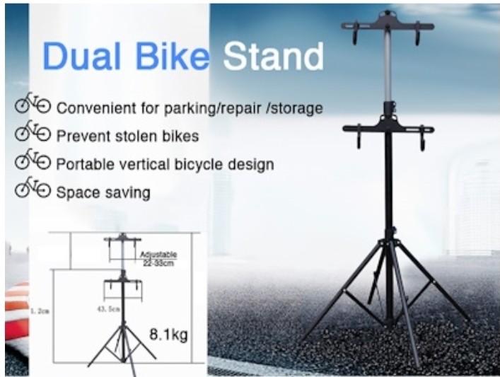 BNIB Heavy Duty Dual Bicycle Stand. Bike Rack., Sports Equipment ...