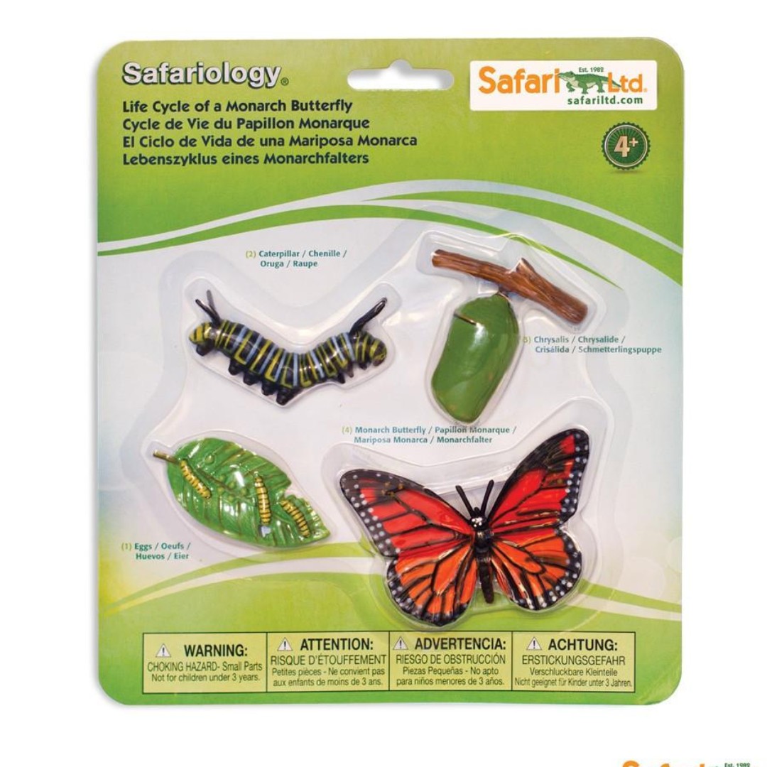 BNIB Safari Toob- LIFE CYCLE OF A MONARCH BUTTERFLY, Babies & Kids ...