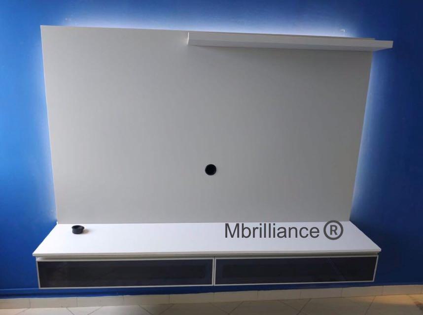 Custom tv console wall for tv console, Furniture & Home Living ...