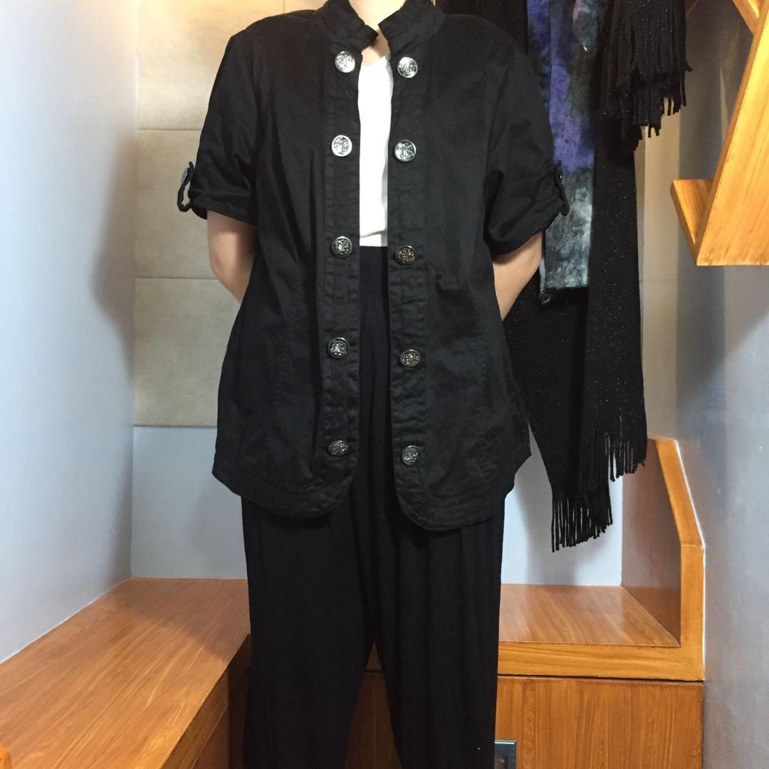 Debbie Morgan Black Short Sleeve Bolero Jacket, Women's Fashion, Tops ...