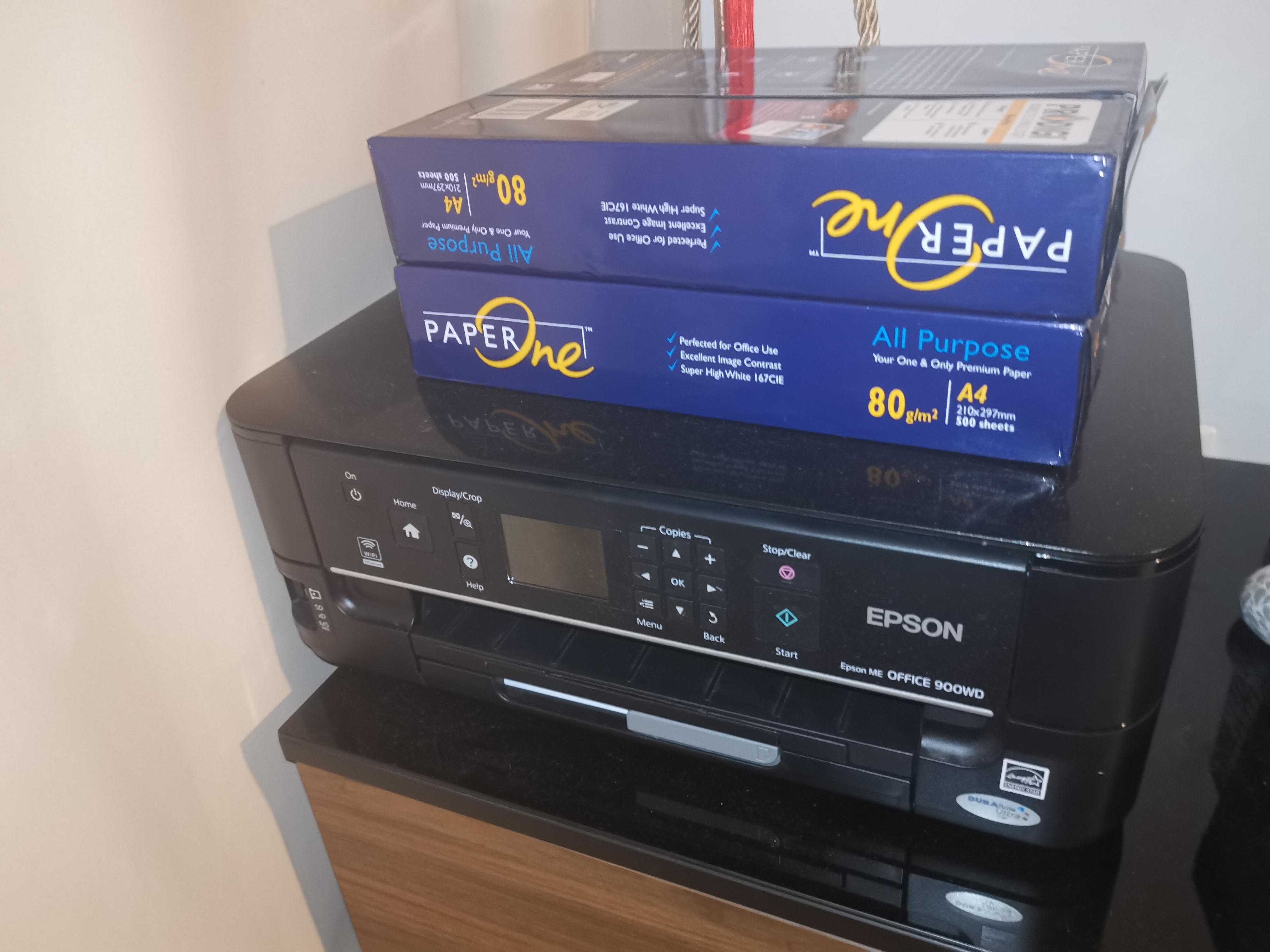 Epson ME Office 900WD (including 2 Reams of Paper and Yellow Ink ...