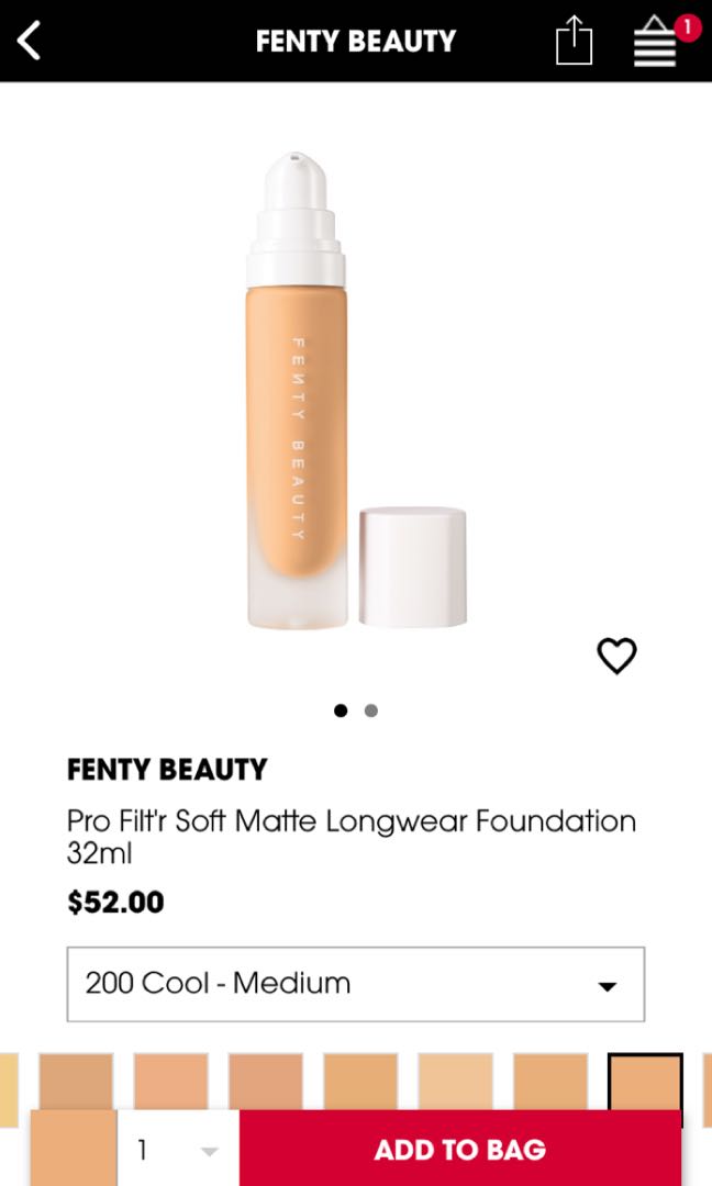 Fenty Beauty Foundation 200, Beauty & Personal Care, Face, Makeup on ...