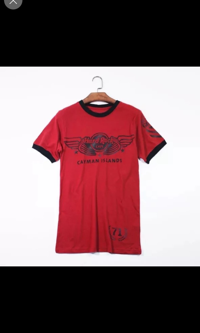 Hard Rock red tee, Men's Fashion, Tops & Sets, Tshirts & Polo Shirts on ...