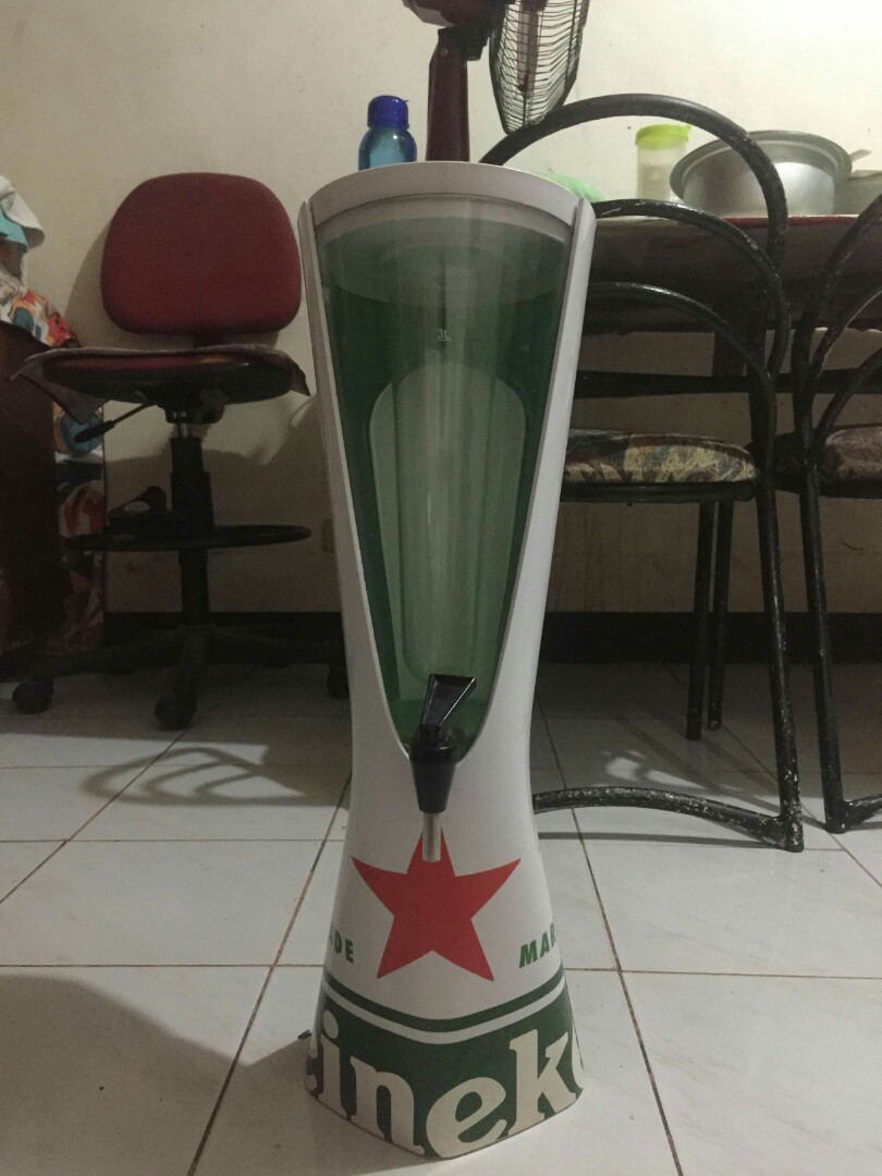 Heineken Beer Tower Beer Dispenser, Furniture & Home Living ...