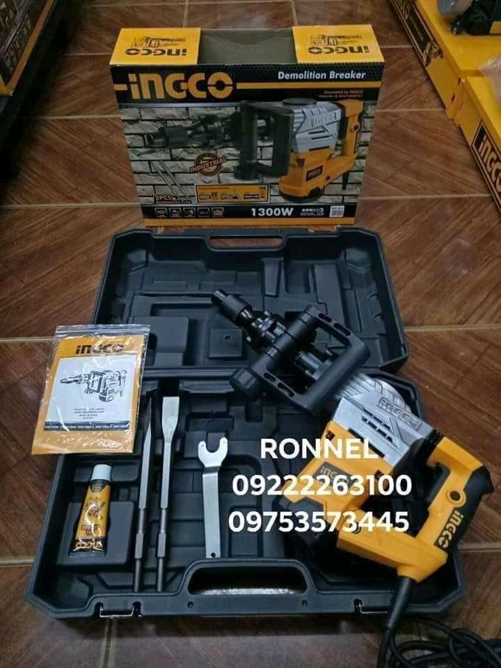 INGCO PDB13008 Demolition Breaker / Demolition Hammer, Commercial ...