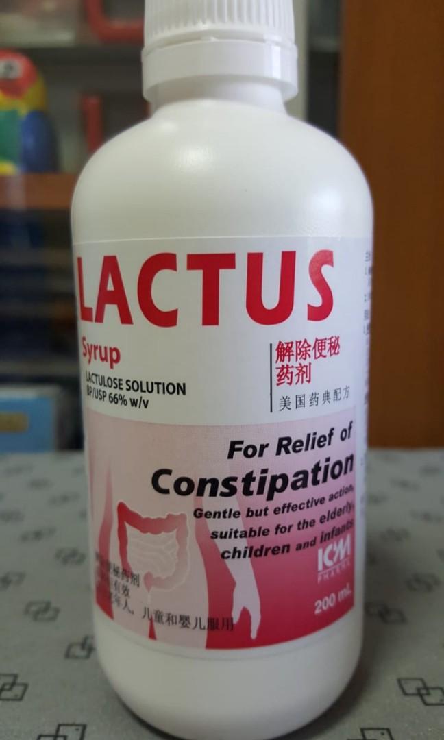 Lactus Syrup (for relief of constipation), Health & Nutrition, Health ...