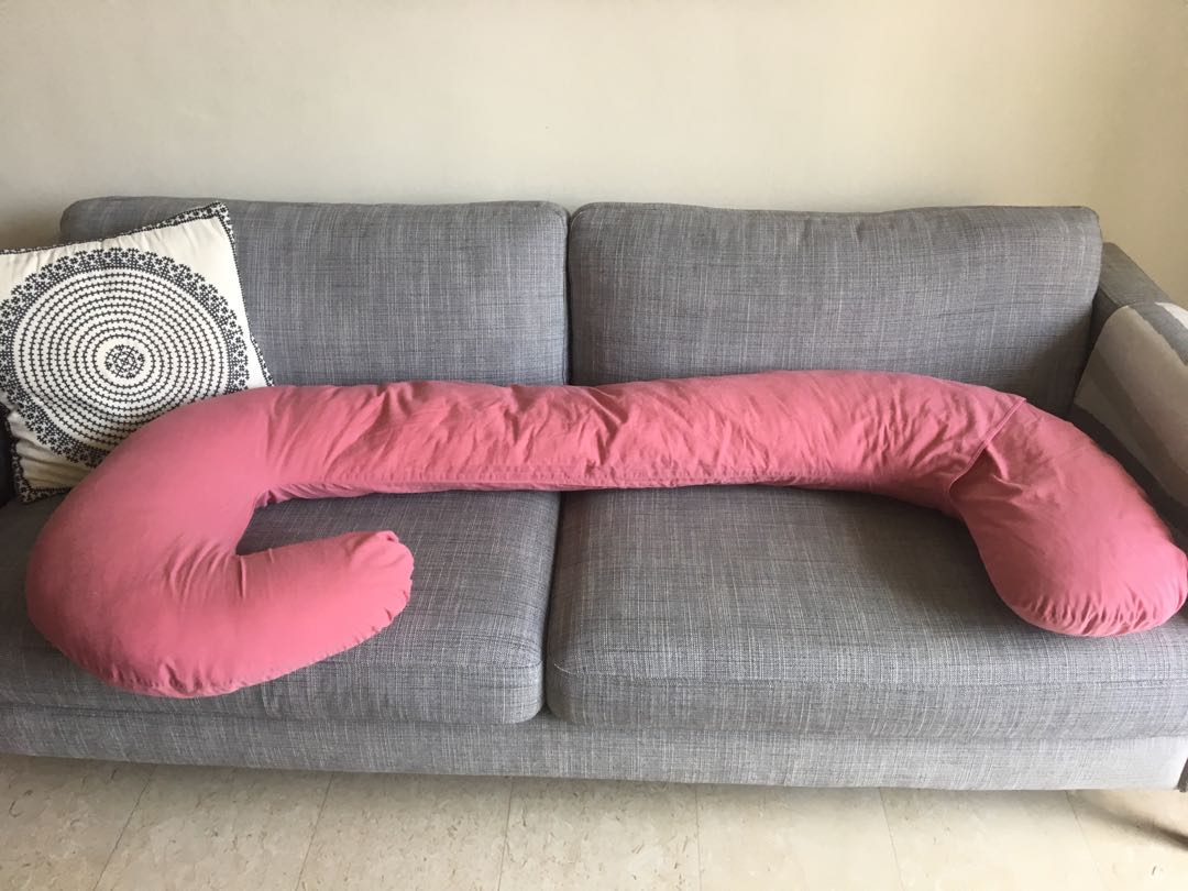 Leachco Snoogle Original Maternity/Pregnancy Total Body Pillow, Babies ...