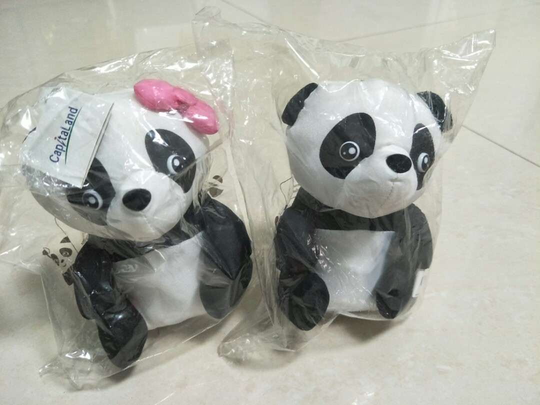 Panda Bear recycling bag jiajia lele, Hobbies & Toys, Toys & Games on ...