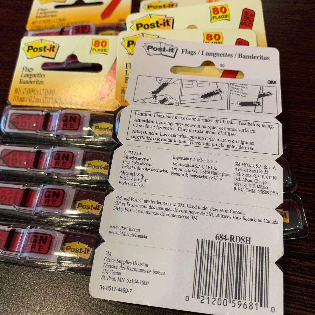 Post-it 3M Sign Here Flags, Hobbies & Toys, Stationery & Craft ...