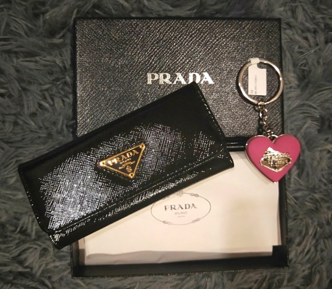 Prada Key Holder, Luxury, Bags & Wallets on Carousell