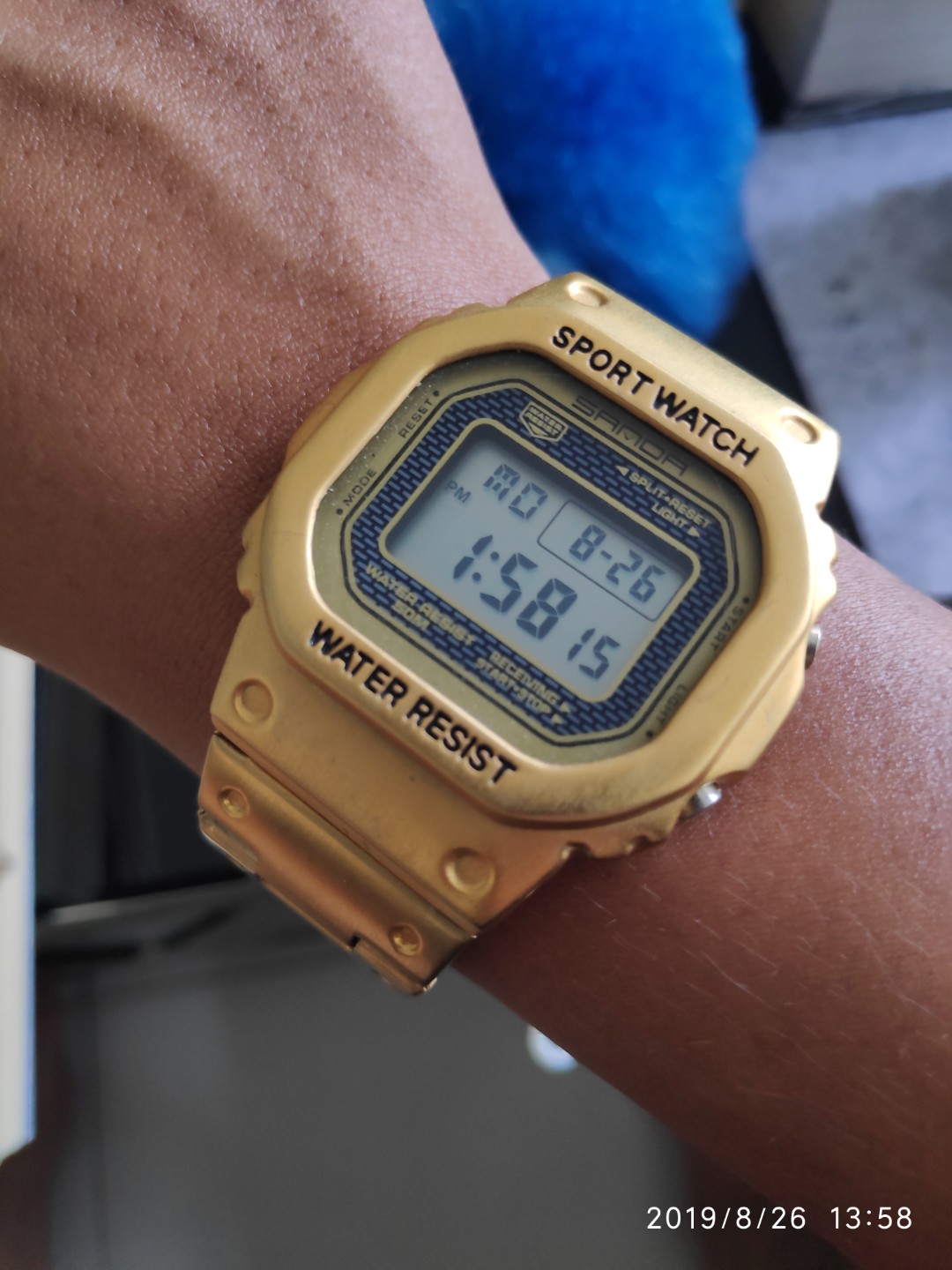 Sanda Matt gold digital watch, Mobile Phones & Gadgets, Wearables ...