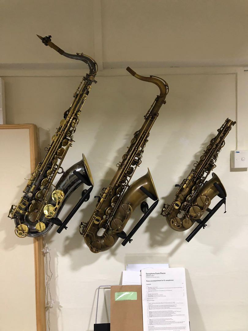 Saxophone Wall Stand, Hobbies & Toys, Music & Media, Music Accessories ...