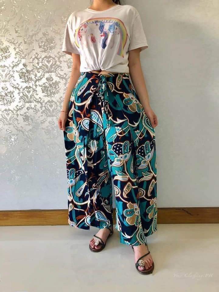 SQUARE PANTS WITH SLIT, Women's Fashion, Bottoms, Other Bottoms on ...