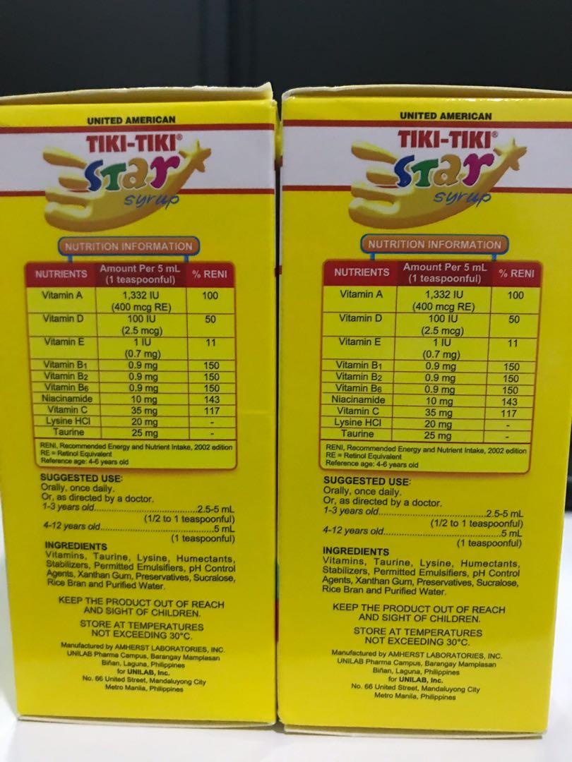 Tiki Tiki Star Syrup 120ml, Babies & Kids, Nursing & Feeding ...