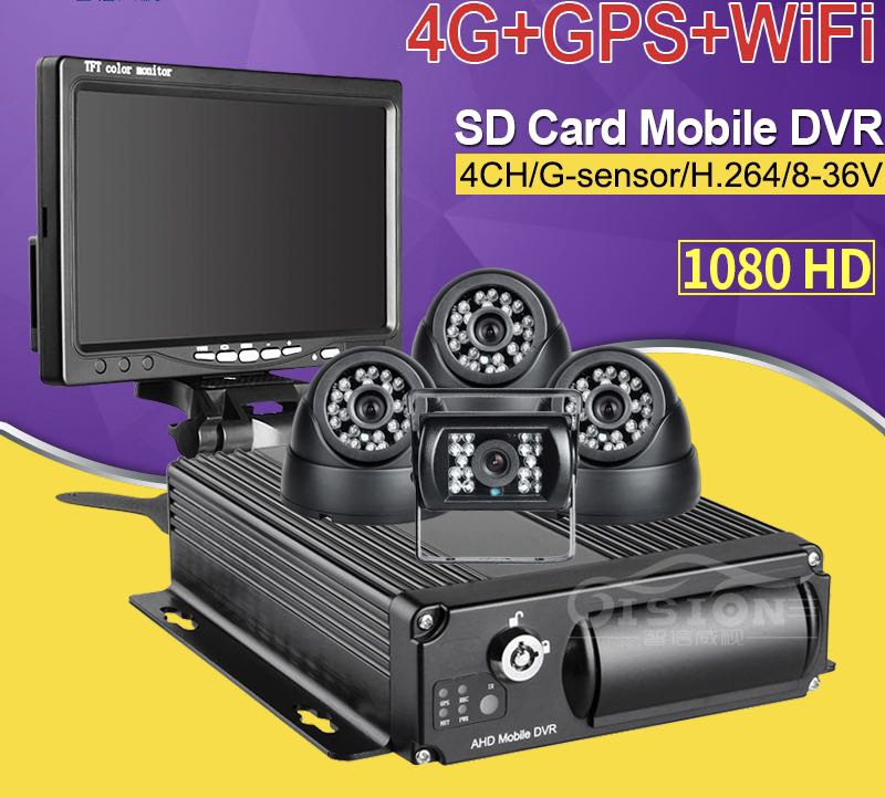 4CH 1080P FHD SD MDVR Kit Car CCTV System Support 360 AVM, 55% OFF