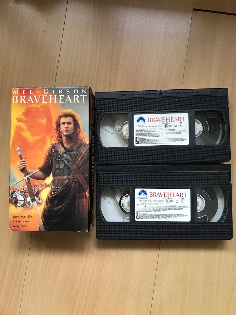 VHS Braveheart, Musik & Media, CD, DVD & Lainnya di Carousell