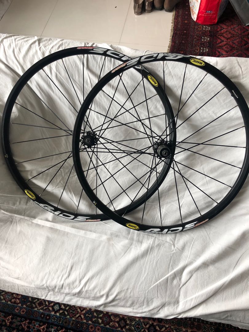 Mavic crossride Disc 26" MTB wheels front & rear, Sports Equipment ...